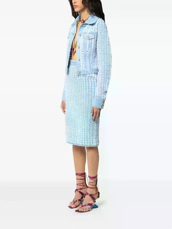 Nina Ricci Midi Denim Skirt