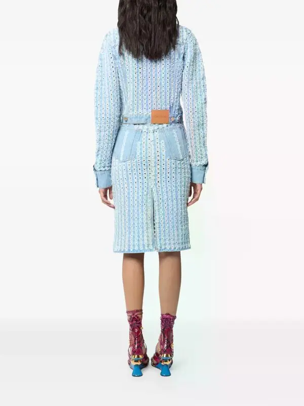 Nina Ricci Midi Denim Skirt
