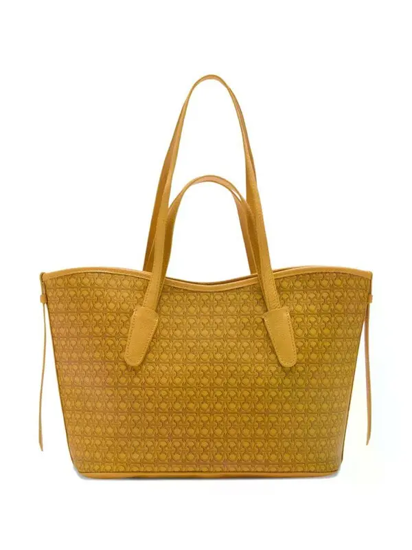 COCCINELLE Monogram Straps Tote Bag - Yellow