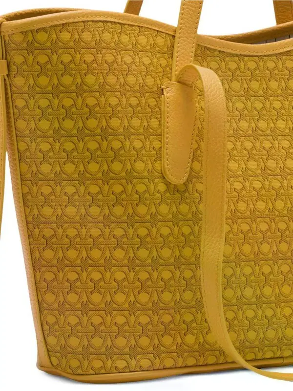 COCCINELLE Monogram Straps Tote Bag - Yellow
