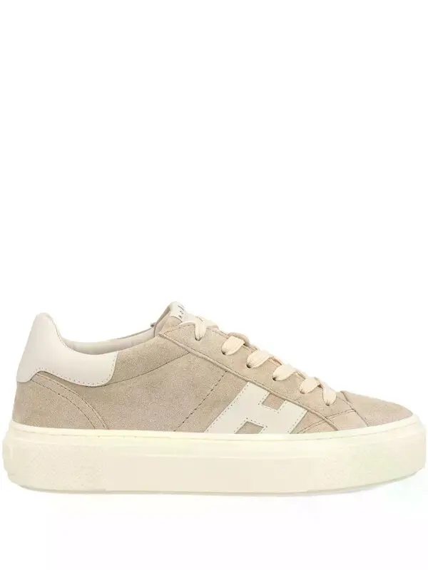 Hogan Crosswind Suede Sneakers - Neutrals