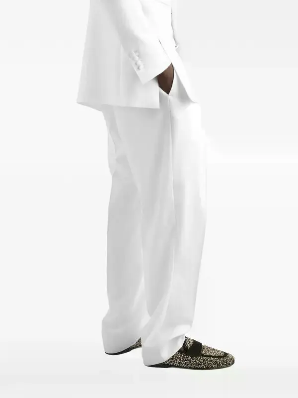 Dolce & Gabbana Faille Trousers - White