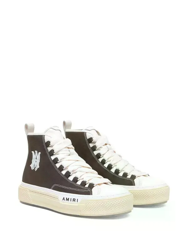 Amiri Ma Court High Top Sneakers - Brown