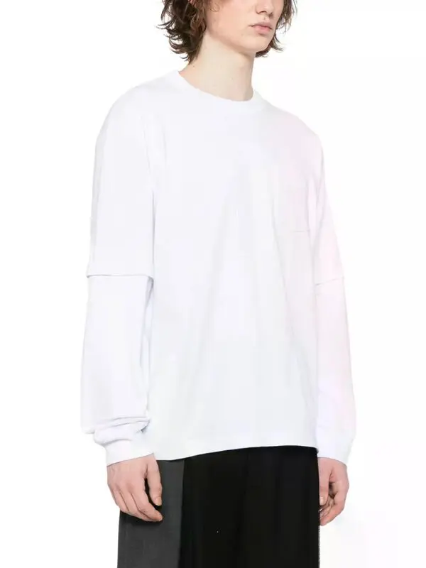 Sacai Cotton Layered T-shirt - White
