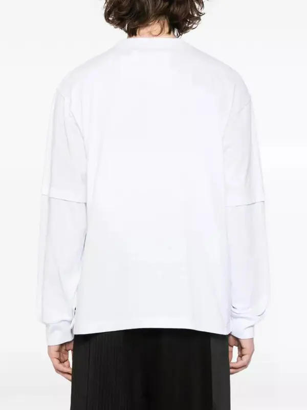 Sacai Cotton Layered T-shirt - White