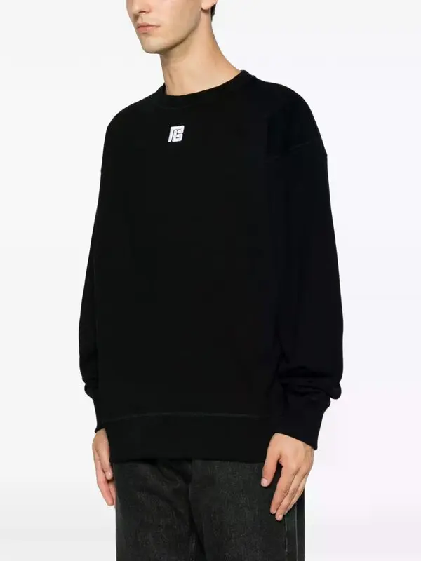 Balmain Logo-embroidered Crewneck Sweater