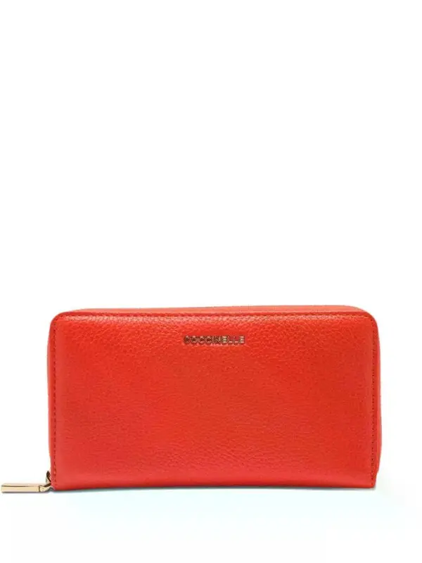 COCCINELLE Leather Zip Wallet - Red