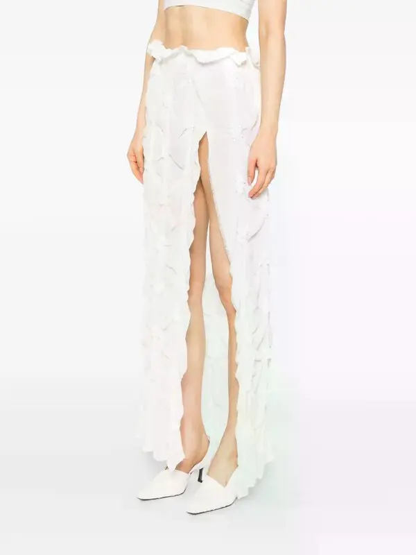ROISIN PIERCE Asymmetric Hem Maxi Skirt