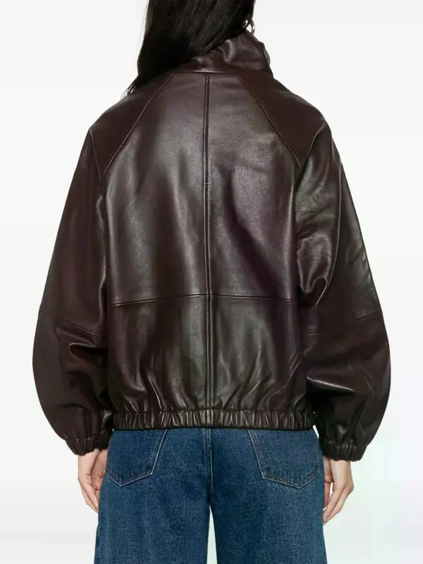 Sandro Zip-up Leather Jacket