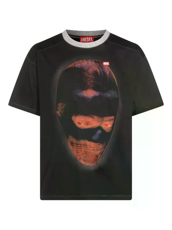 Diesel T-cadoxt Graphic Print T-shirt - Black