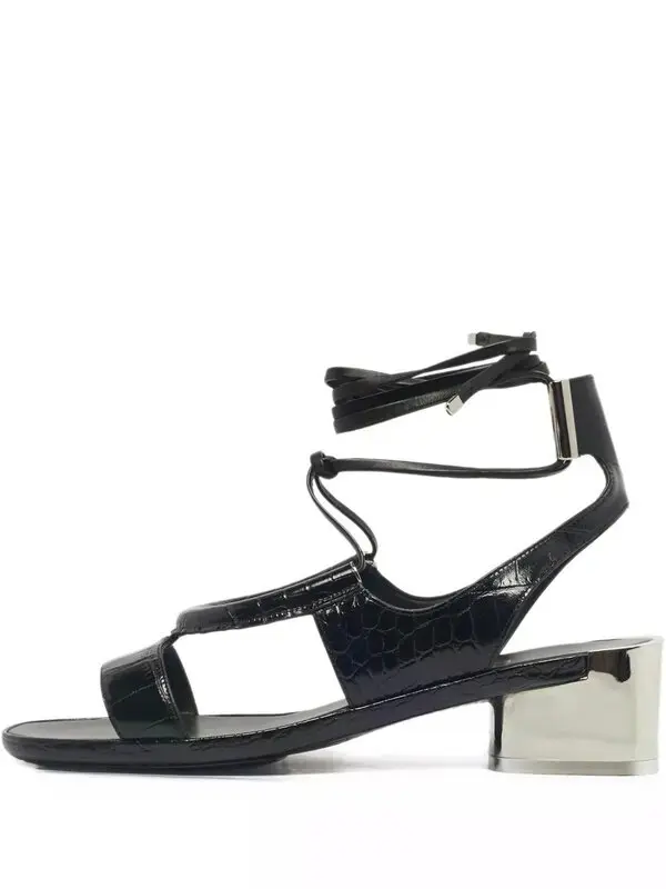 FERRAGAMO Glorja Croc-embossed Sandals