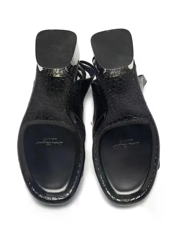 FERRAGAMO Glorja Croc-embossed Sandals