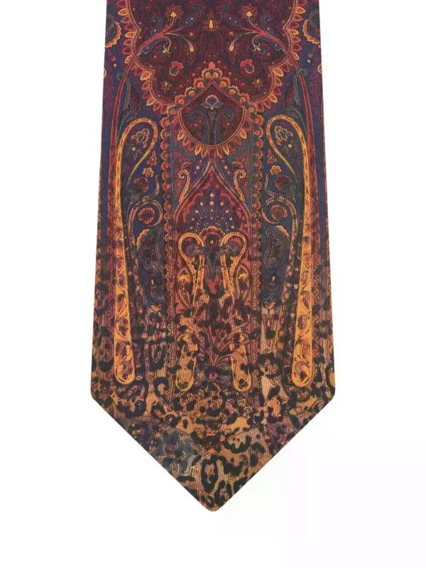 Etro Paisley And Animal-motif Neck Tie
