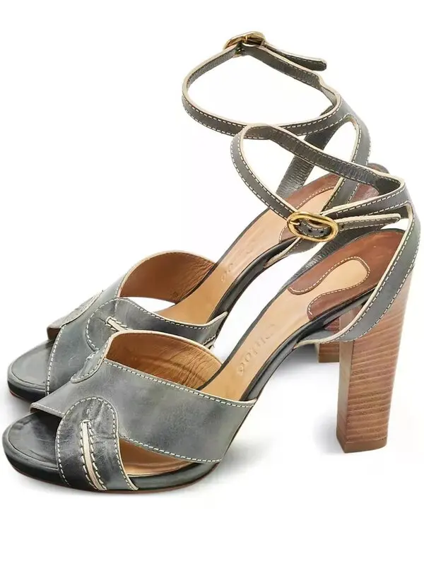 Chloé Ankle-strap Block Heel Sandals