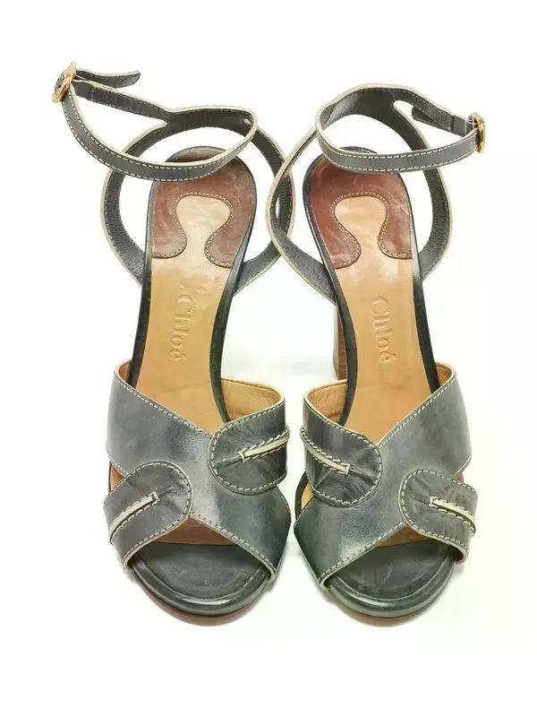 Chloé Ankle-strap Block Heel Sandals