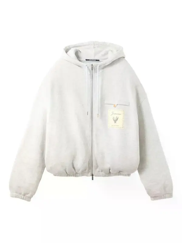 Jacquemus Torneo Zip-up Hoodie - Grey