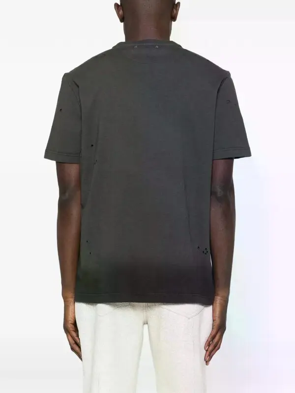 GOLDEN GOOSE Journey Heart-detail Distressed T-shirt - Grey