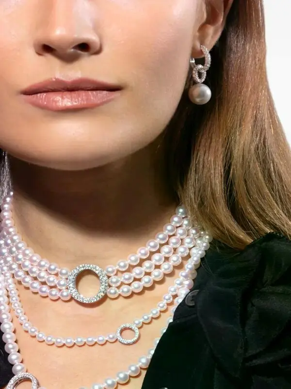 Yoko London Diamond And Pearl Earrings