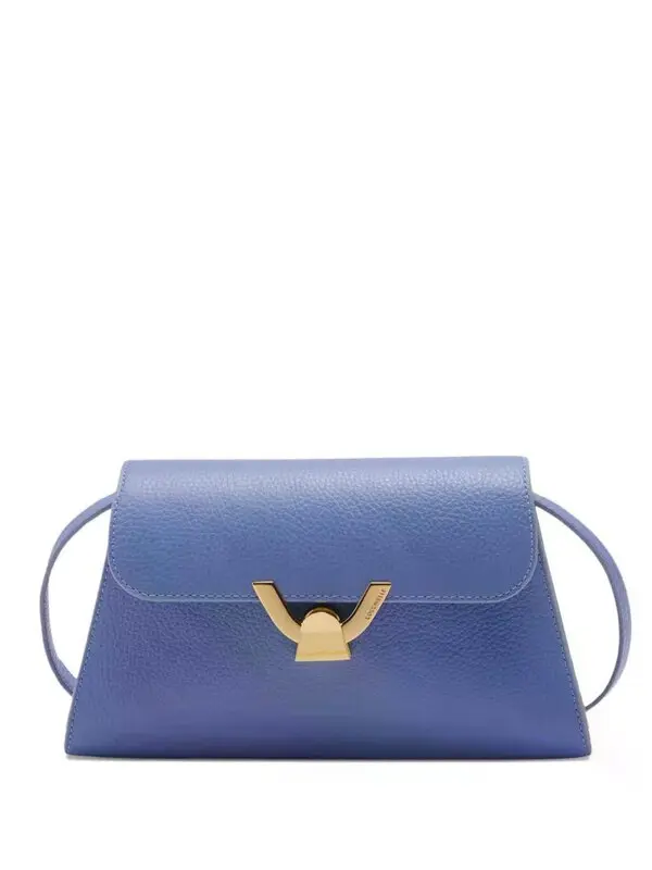 COCCINELLE Dew Leather Shoulder Bag - Blue