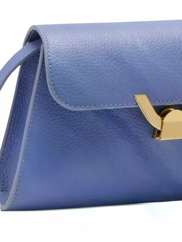 COCCINELLE Dew Leather Shoulder Bag - Blue