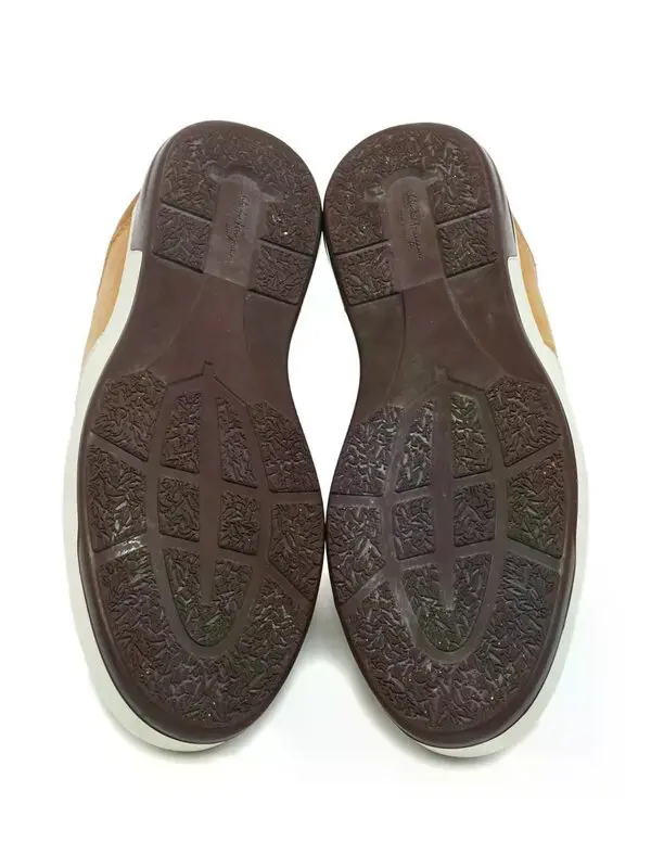FERRAGAMO Monroe Nubuck Leather Sneakers