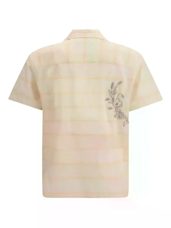 BAZISZT Provence Embroidered Shirt - Neutrals