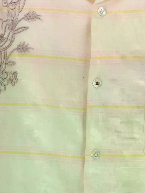 BAZISZT Provence Embroidered Shirt - Neutrals