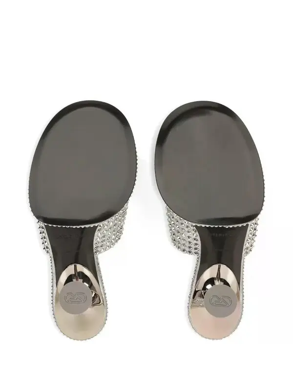 SERGIO ROSSI Orb Leather Mules