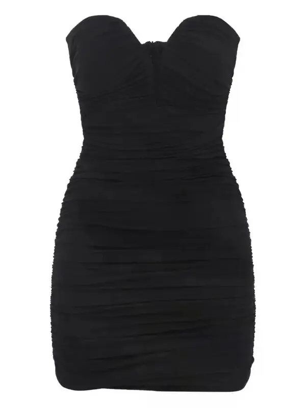 Elisabetta Franchi Ruched Mini Dress - Black