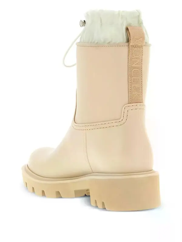 Moncler Logo-patch Rain Boots - Neutrals