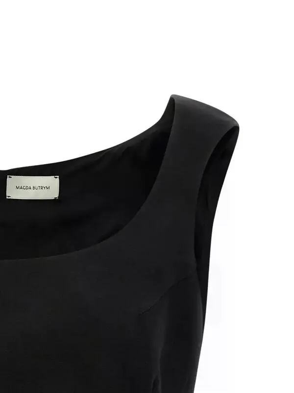 Magda Butrym Floral-ruffle Sleeveless Top