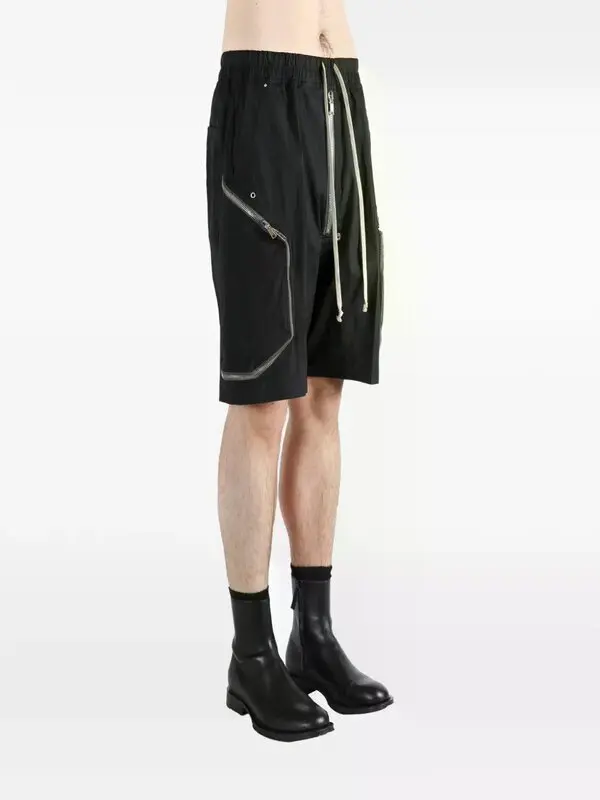 Rick Owens Blixa Bela Zip-pocket Shorts - Black