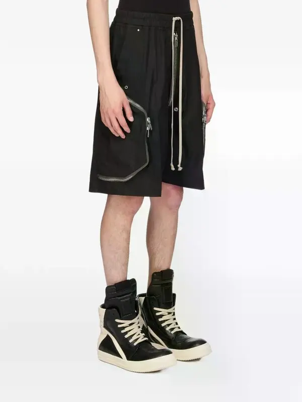 Rick Owens Blixa Bela Zip-pocket Shorts - Black