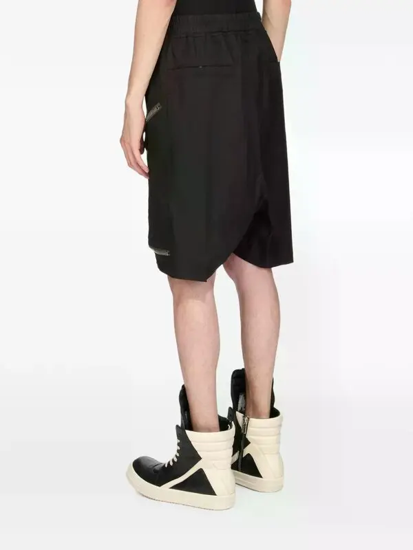 Rick Owens Blixa Bela Zip-pocket Shorts - Black