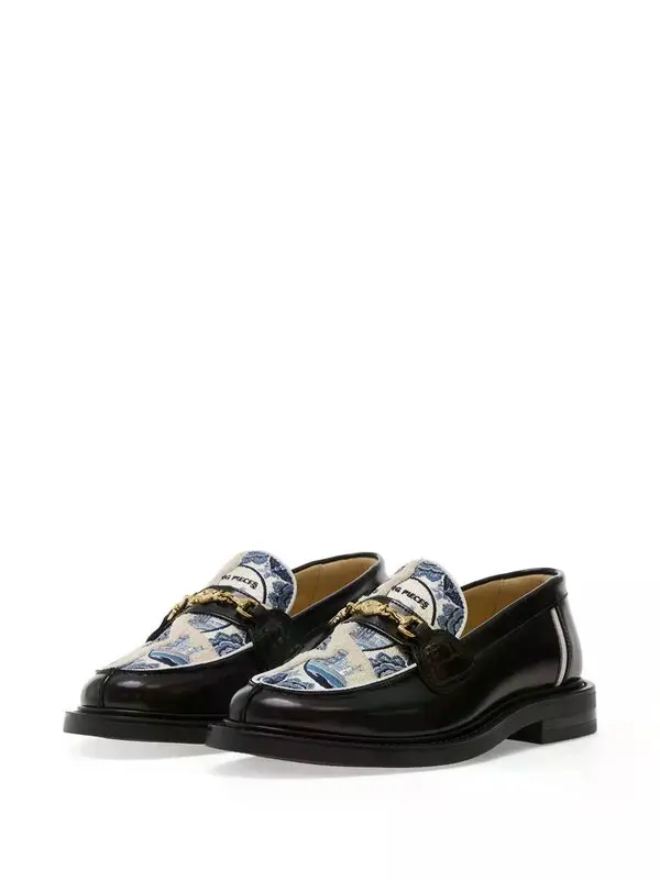 Filling Pieces Patterned Loafers