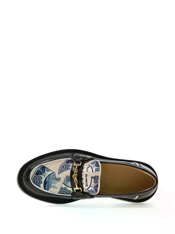Filling Pieces Patterned Loafers
