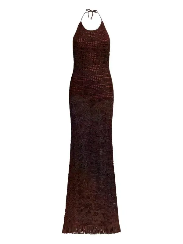 Etro Crochet-effect Maxi Dress