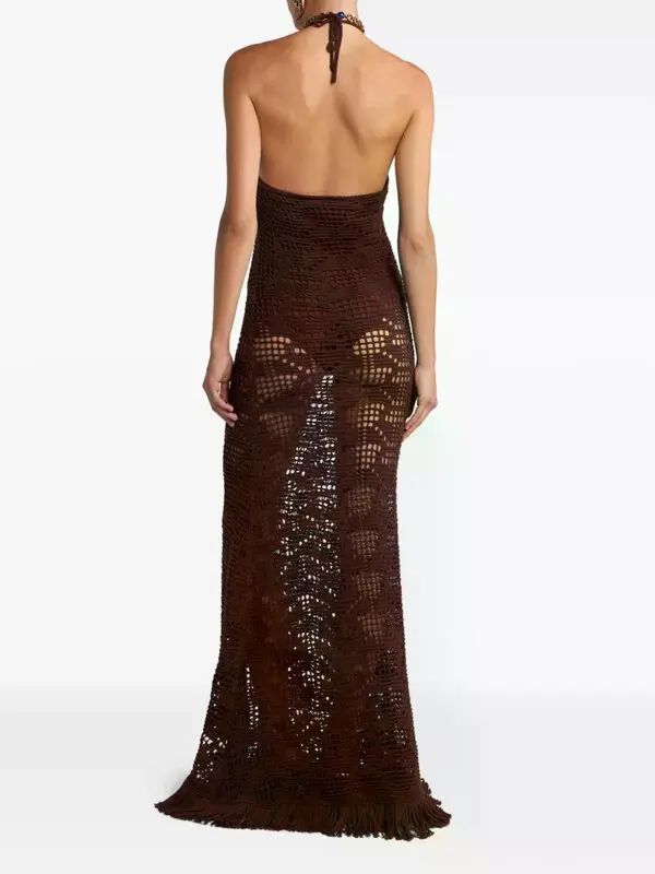 Etro Crochet-effect Maxi Dress
