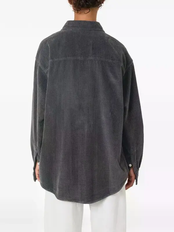 American Vintage Buttoned Corduroy Shirt - Grey