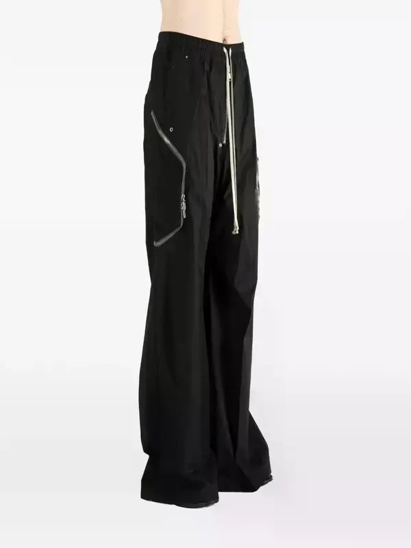 Rick Owens Blixa Belas Zip-pocket Trousers - Black