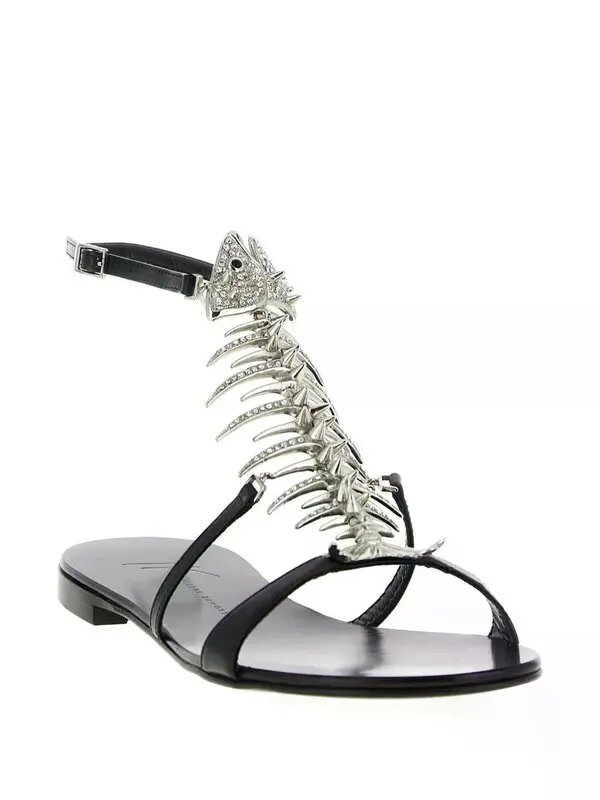 GIUSEPPE ZANOTTI Metal Slim Sandals