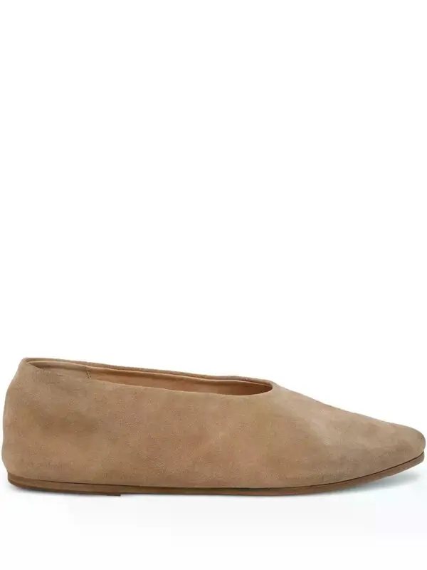 Marsèll Pointed Toe Flats - Neutrals