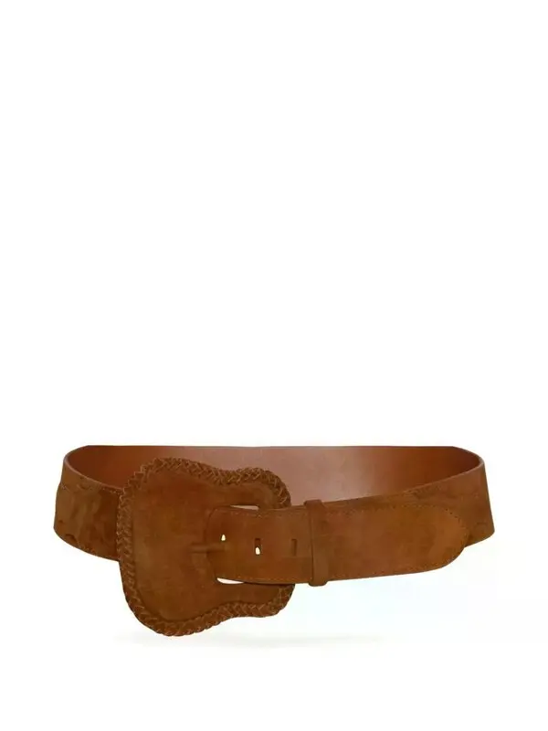 Johanna Ortiz Majesty Braided Buckle Belt - Brown