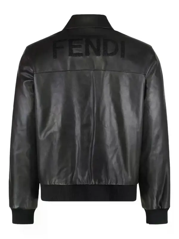 Fendi Leather Blouson Jacket