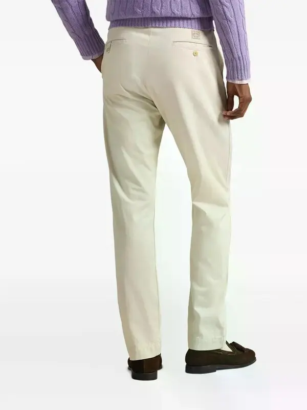 Polo Ralph Lauren Salinger Buttoned Chino Trousers - Neutrals