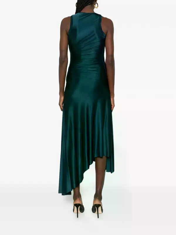 Victoria Beckham Asymmetric-hem Midi Dress
