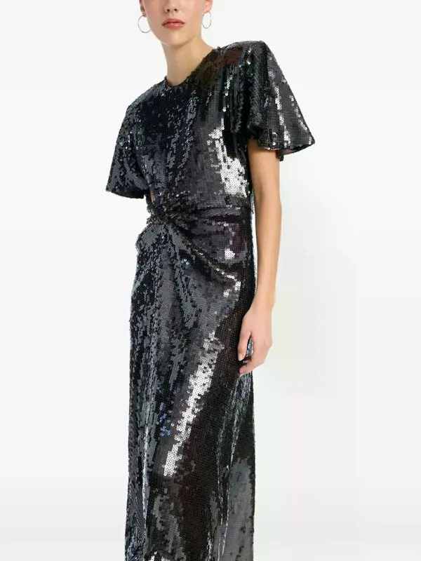 rotate brown sequin dress Brown Short sequin dress ROTATE