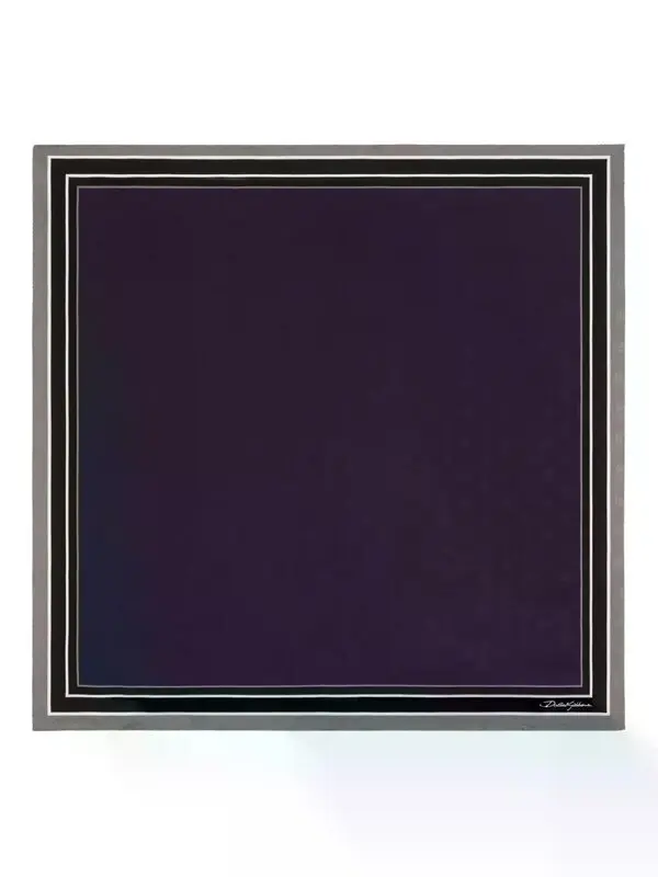 Dolce & Gabbana Bordered Scarf - Purple