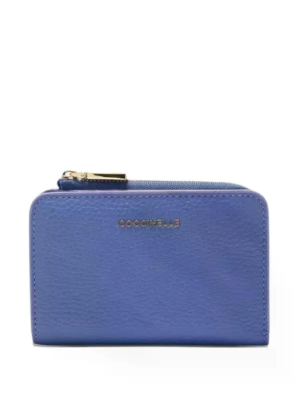 COCCINELLE Metallic Zip Wallet - Blue
