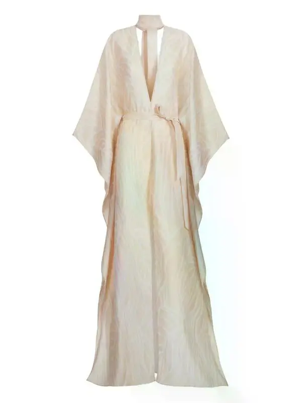 TALLER MARMO Tie-neck Maxi Dress - Neutrals